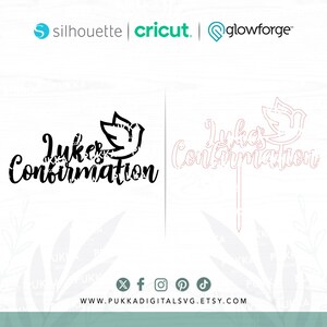 Personalized Confirmation Cake Topper Svg, Confirmation Topper ...