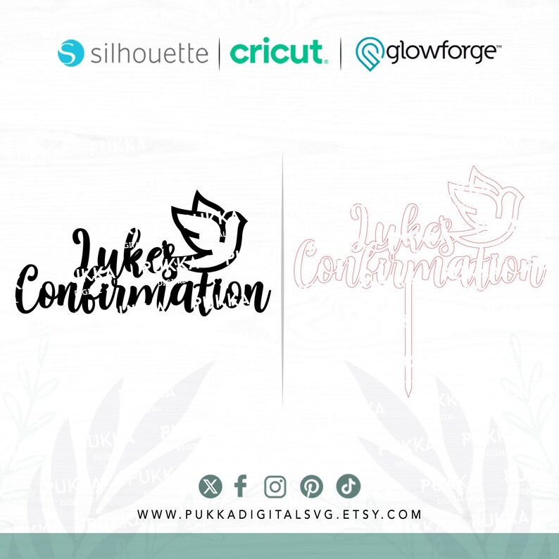 Personalized Confirmation Cake Topper Svg, Confirmation Topper ...