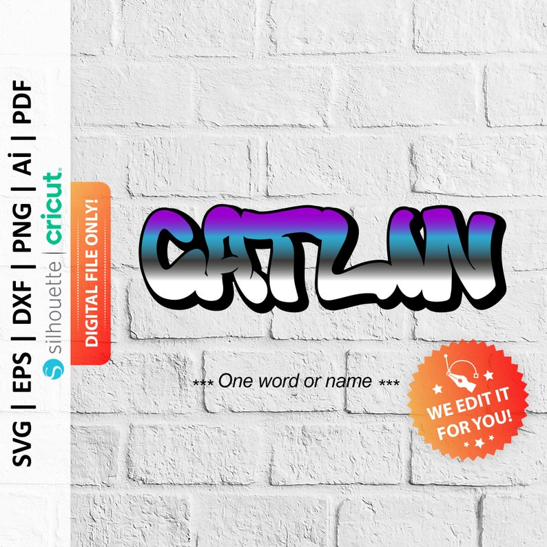 Custom Graffiti Name Png Spray Paint Png Graffiti Text - Etsy