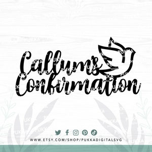 Personalized Confirmation Cake Topper Svg, Confirmation Topper ...
