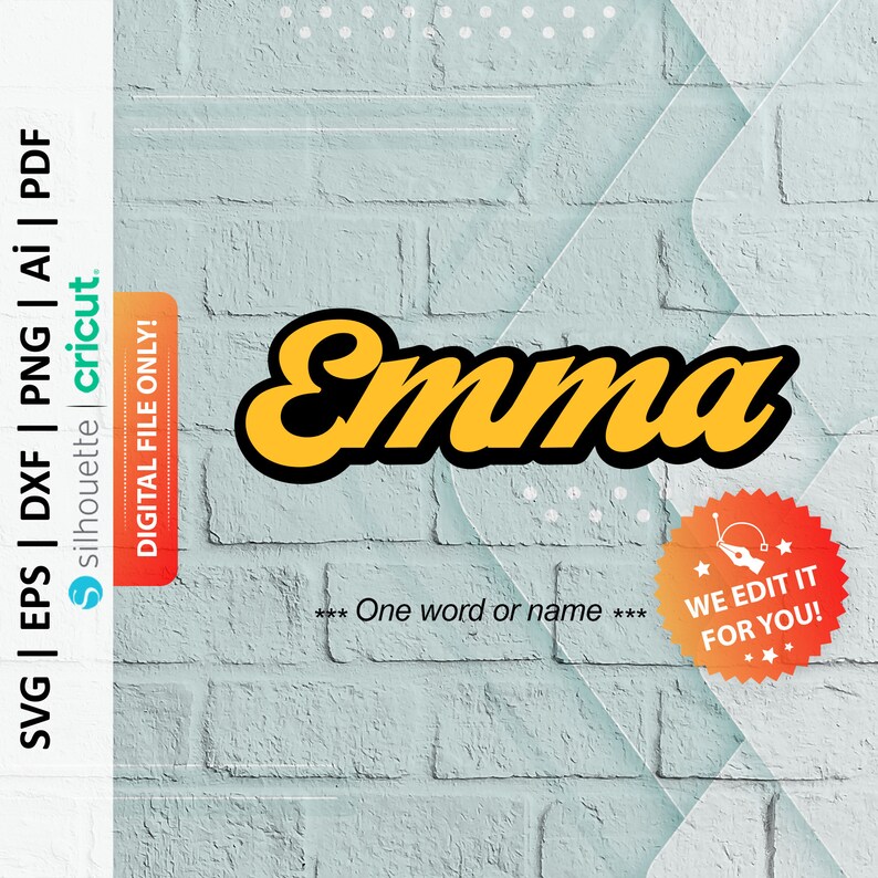 Custom Name Svg Custom Name Png Personalized Name Svg First - Etsy