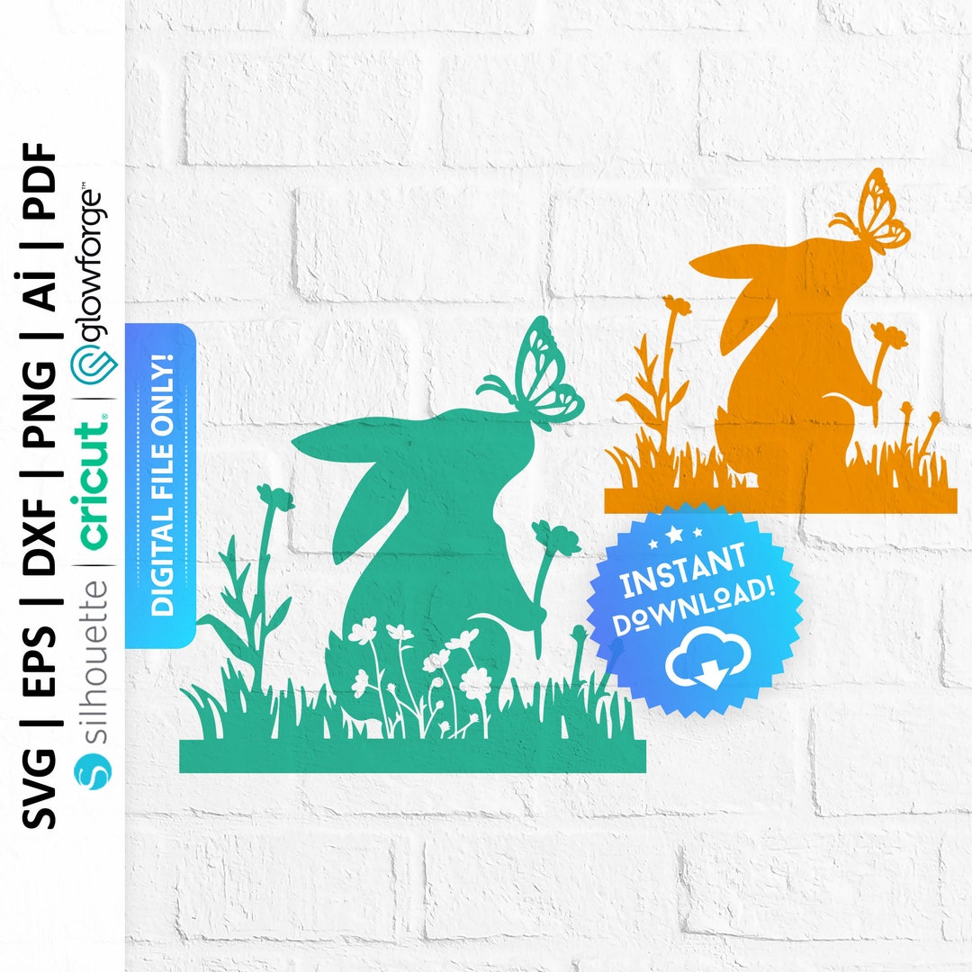 Floral Rabbit Svg, Easter Rabbit Flower Svg, Floral Bunny Svg, Easter ...