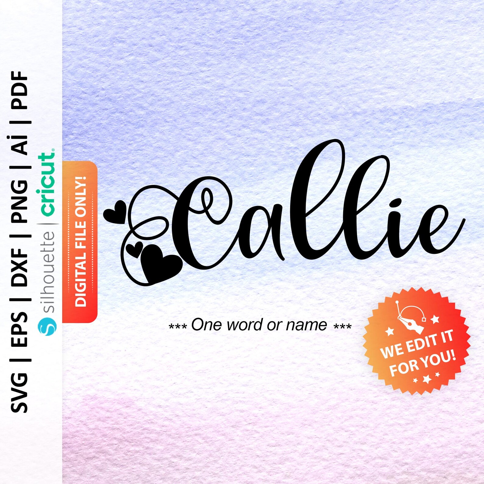 Custom Name Svg Custom Word Svg Custom Name Cut File Custom - Etsy