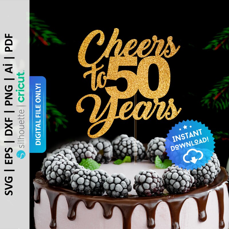 Cheers to 50 Years - Etsy