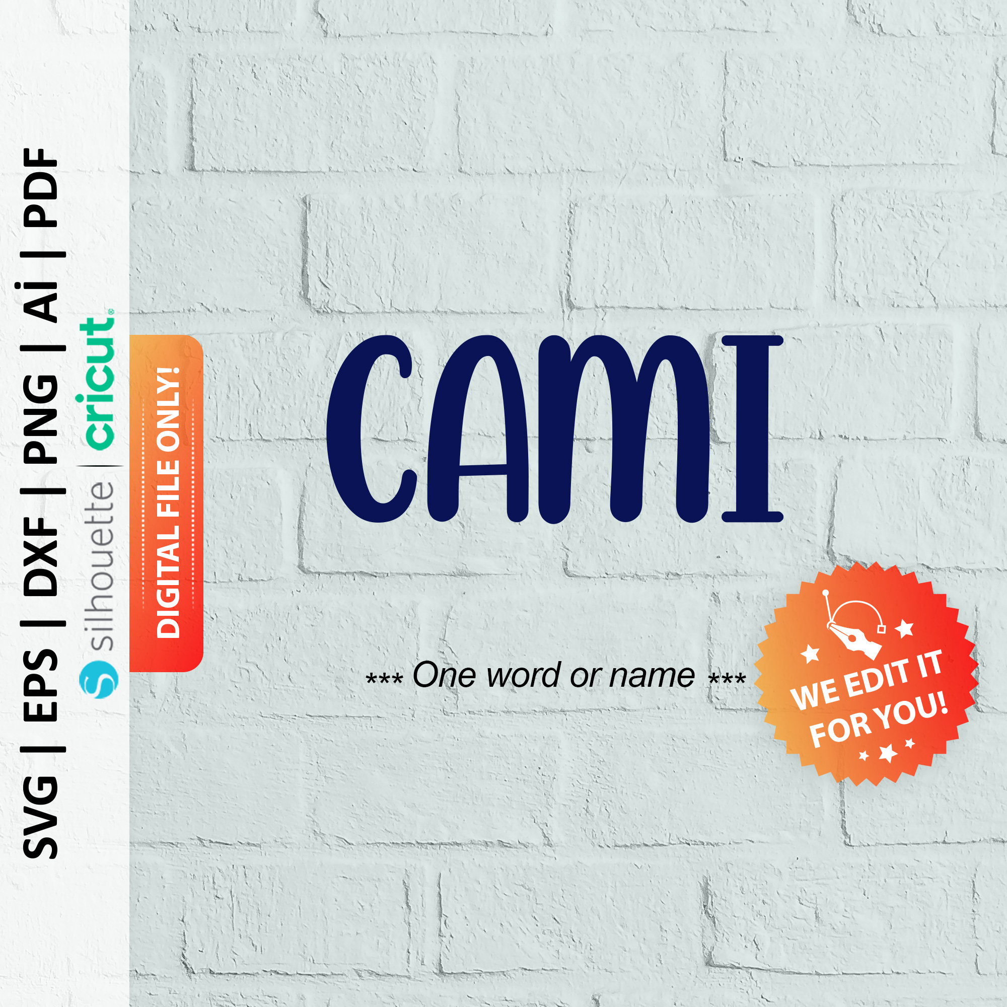 Personalized Custom Name Svg File Custom Name Svg - Etsy