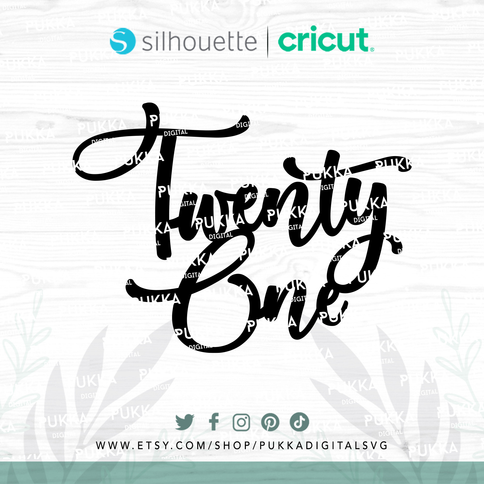 Twenty One Cake Topper Svg 21st Birthday Svg File for Cricut | Etsy