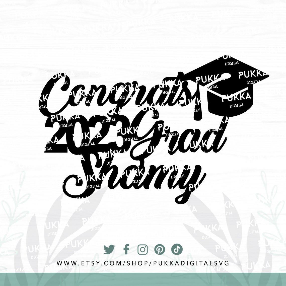 Personalized Graduation Cake Topper Svg Congrats Grad Custom - Etsy