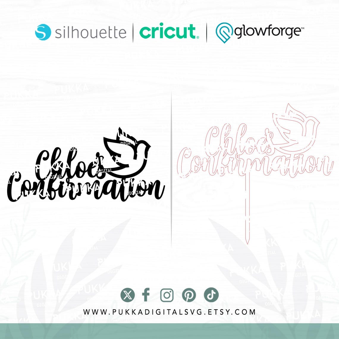 Personalized Confirmation Cake Topper Svg, Confirmation Topper ...