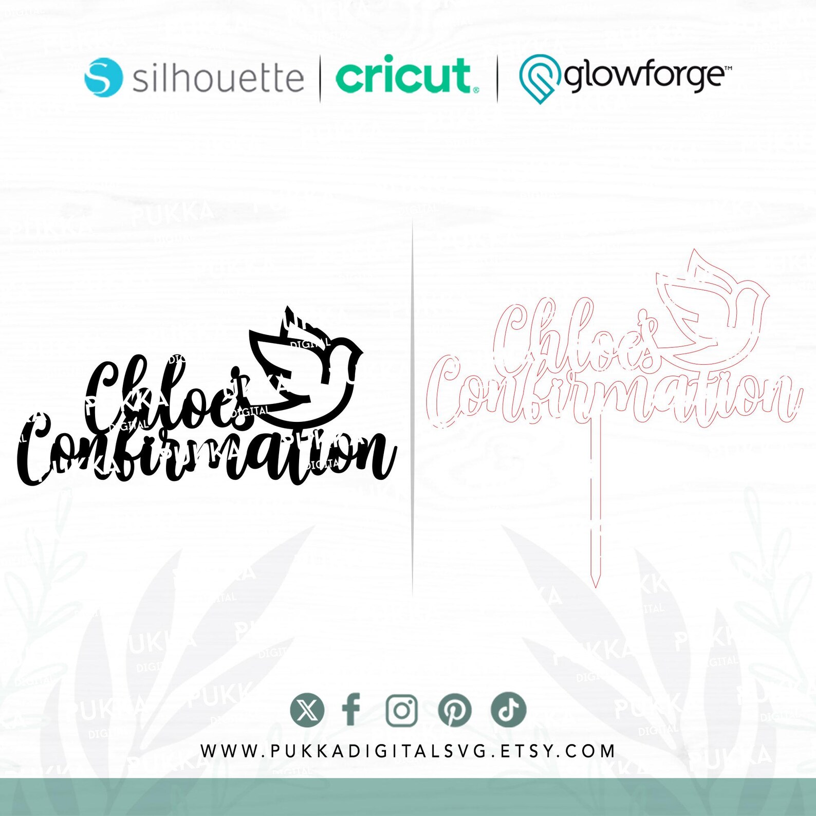 Personalized Confirmation Cake Topper Svg, Confirmation Topper ...