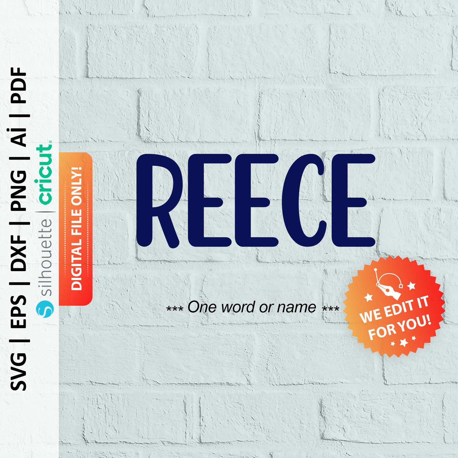 Personalized Custom Name Svg File Custom Name Svg - Etsy