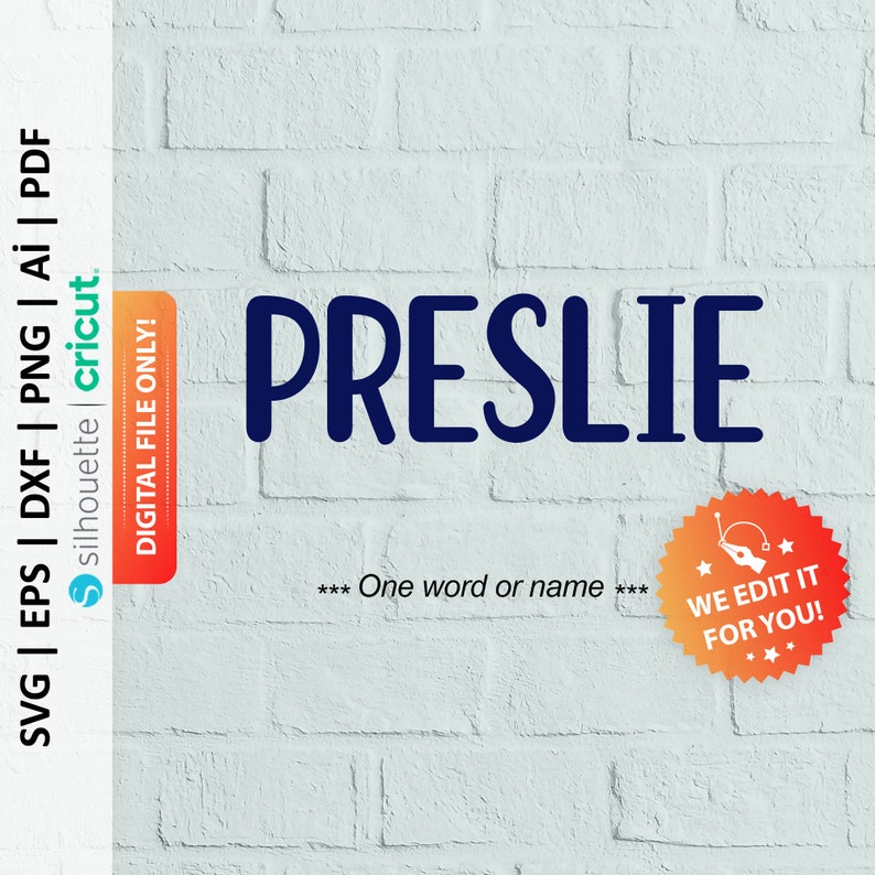 Personalized Custom Name Svg File Custom Name Svg - Etsy