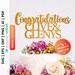 Congratulations Cake Topper Svg, Celebrations Cake Topper, Engagement ...