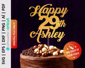 Twenty Nine Cake Topper - Etsy