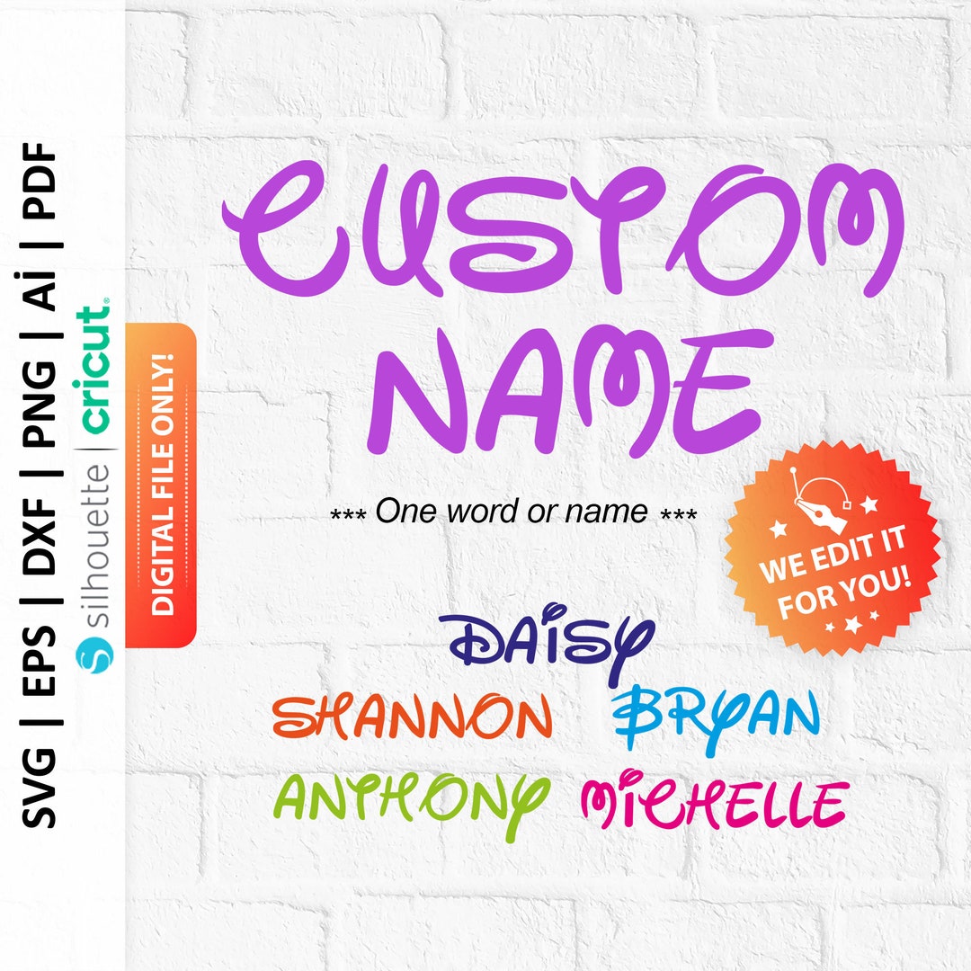 Custom Name Svg, Custom Name Png, Personalized Name Svg, Name Monogram ...