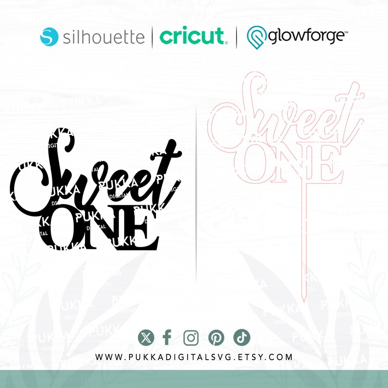 Sweet One Cake Topper Svg, Sweet One Png, Sweet One Birthday Svg, First ...