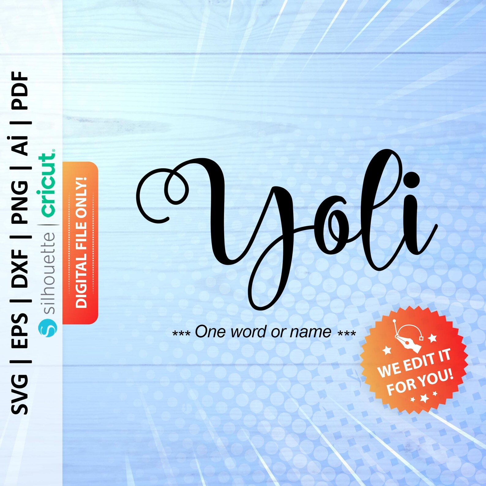 Custom Name Cut File Custom Name Svg Custom Name - Etsy