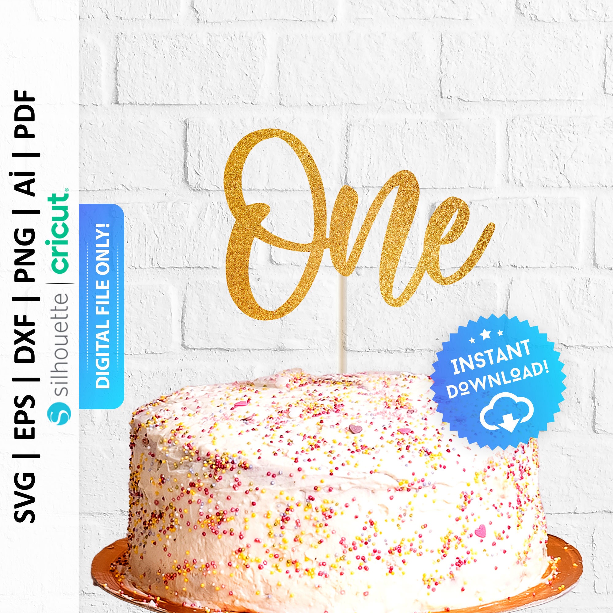 One Svg First Birthday Svg 1st Birthday Cake Topper Svg - Etsy Canada