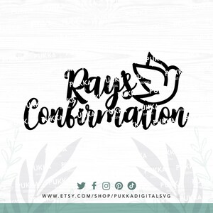 Personalized Confirmation Cake Topper Svg, Confirmation Topper ...