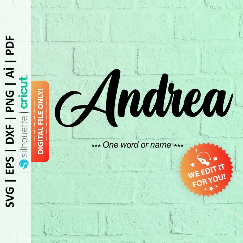 Custom Name Svg Custom Name Png Custom Name Calligraphy - Etsy