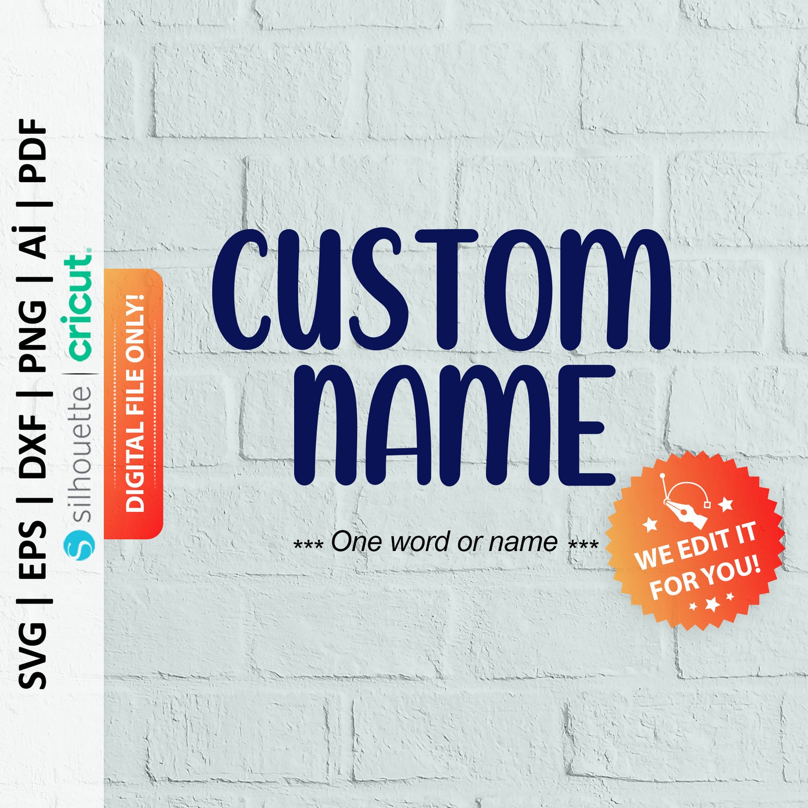 Personalized Custom Name Svg File, Custom Name Svg, Personalized Name ...
