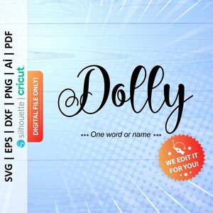 Custom Name Cut File, Custom Name Svg, Custom Name Calligraphy, Custom ...