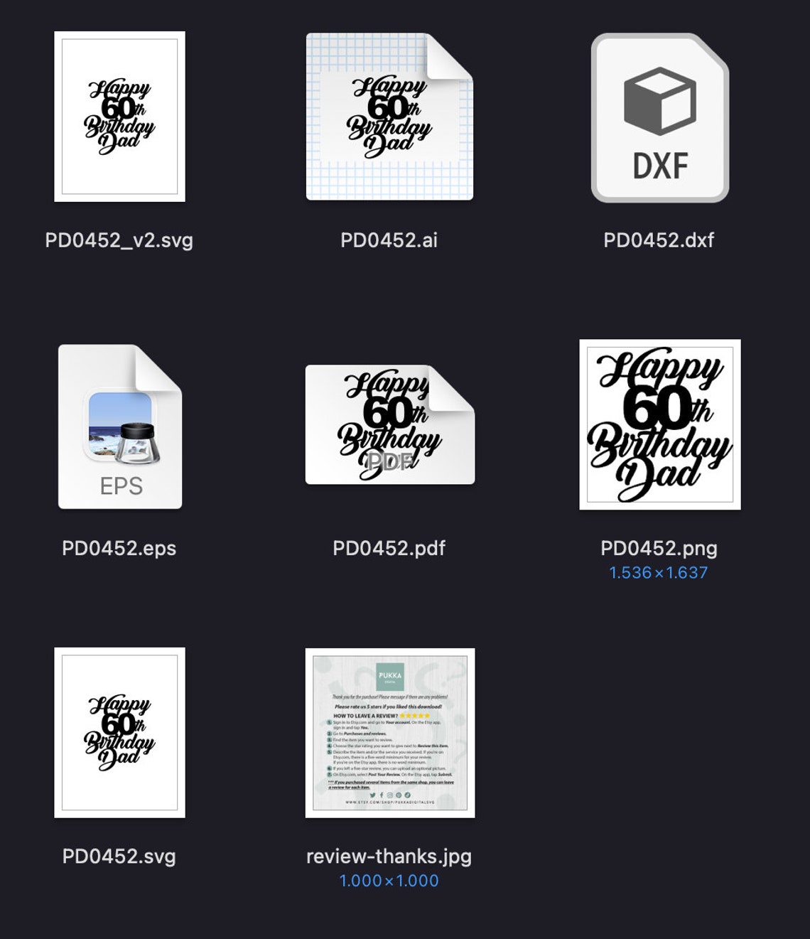 Happy 60th Birthday Dad Cake Topper Svg Birthday Cake Topper - Etsy