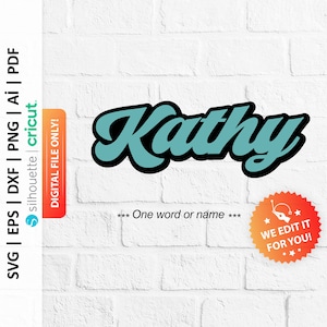 Custom Name Svg, Custom Name Png, Personalized Name Svg, First Name ...