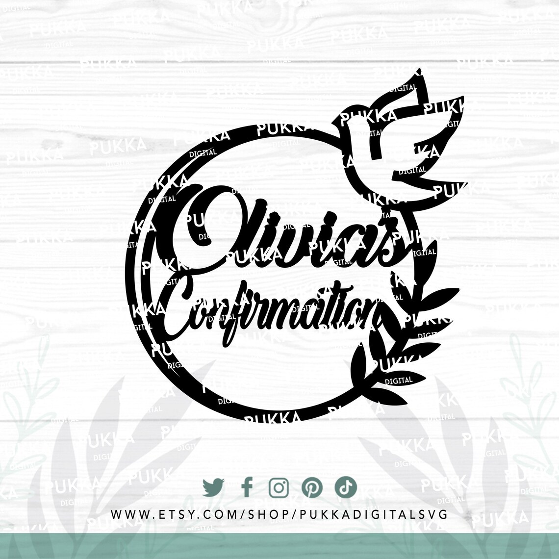 Personalized Confirmation Cake Topper Svg, Confirmation Topper ...