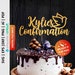 Personalized Confirmation Cake Topper Svg Confirmation - Etsy