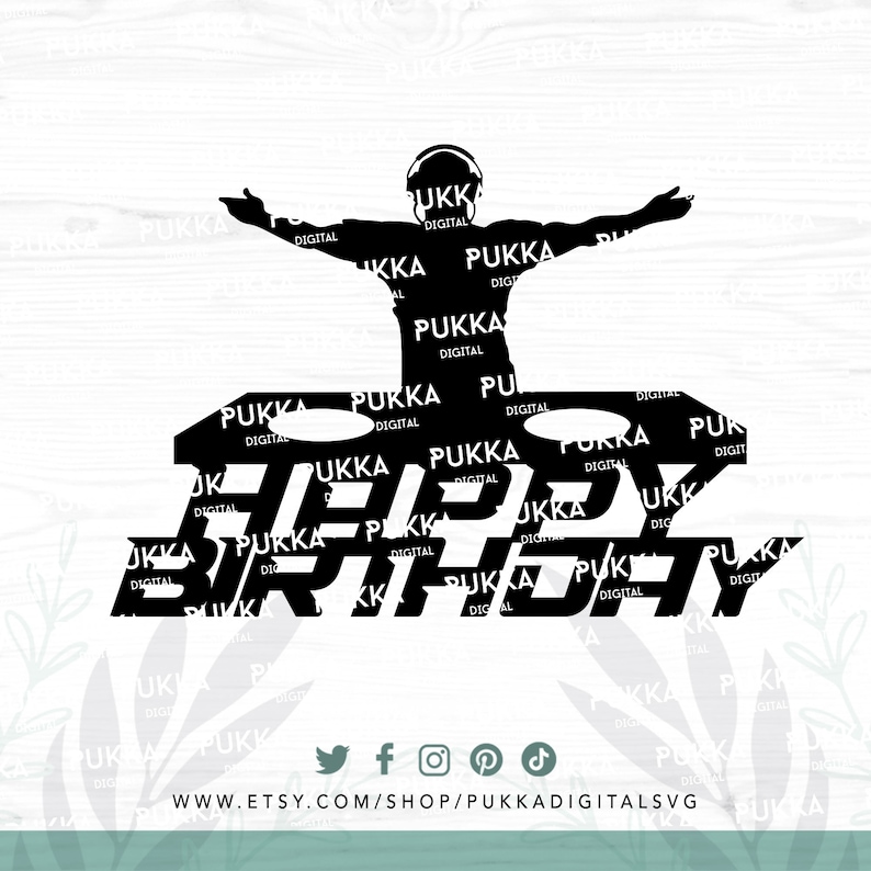 Dj Cake Topper Svg Disk Jockey Cake Topper Svg Dj Birthday - Etsy