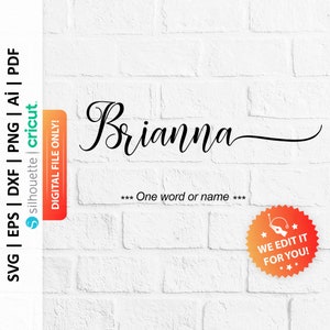Custom Name Svg File, Custom Name Svg, Custom Name Calligraphy, Custom ...
