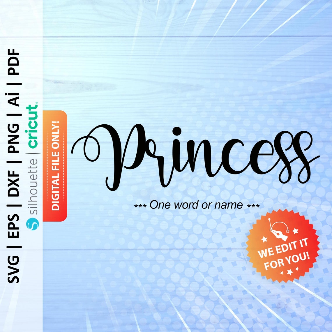 Custom Name Cut File Custom Name Svg Custom Name - Etsy