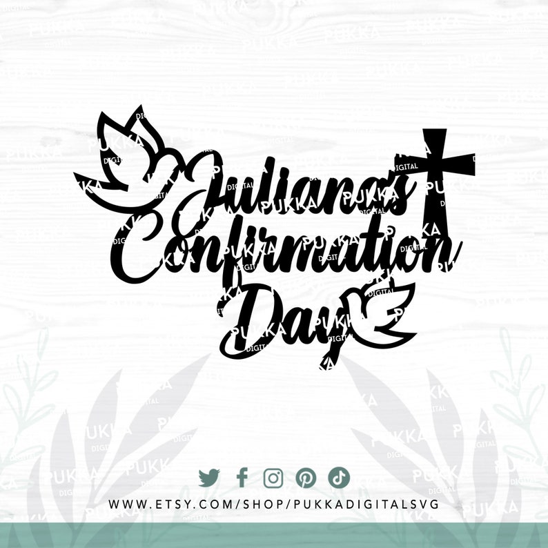 Custom Name Confirmation Day Cake Topper Svg Confirmation - Etsy