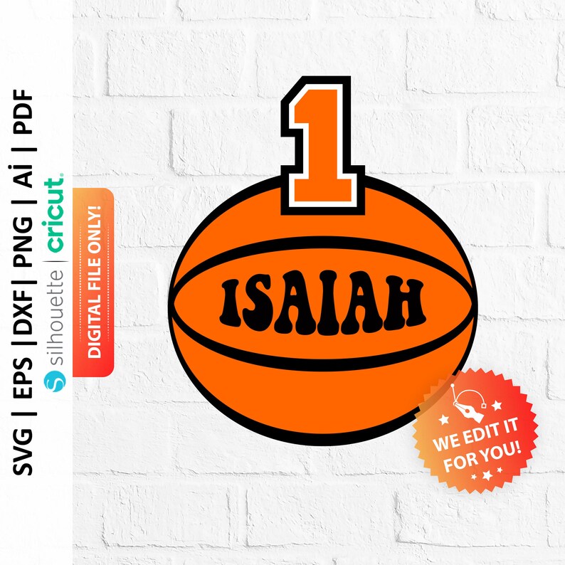 Basketball Cake Topper Svg, Basketball Monogram Svg, Basketball Name ...