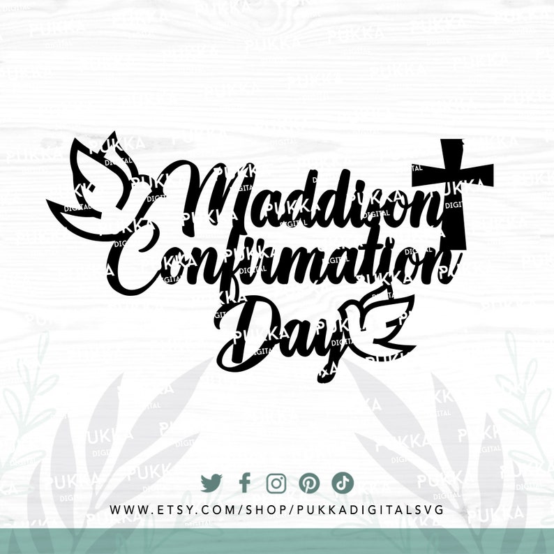 Custom Name Confirmation Day Cake Topper Svg Confirmation - Etsy