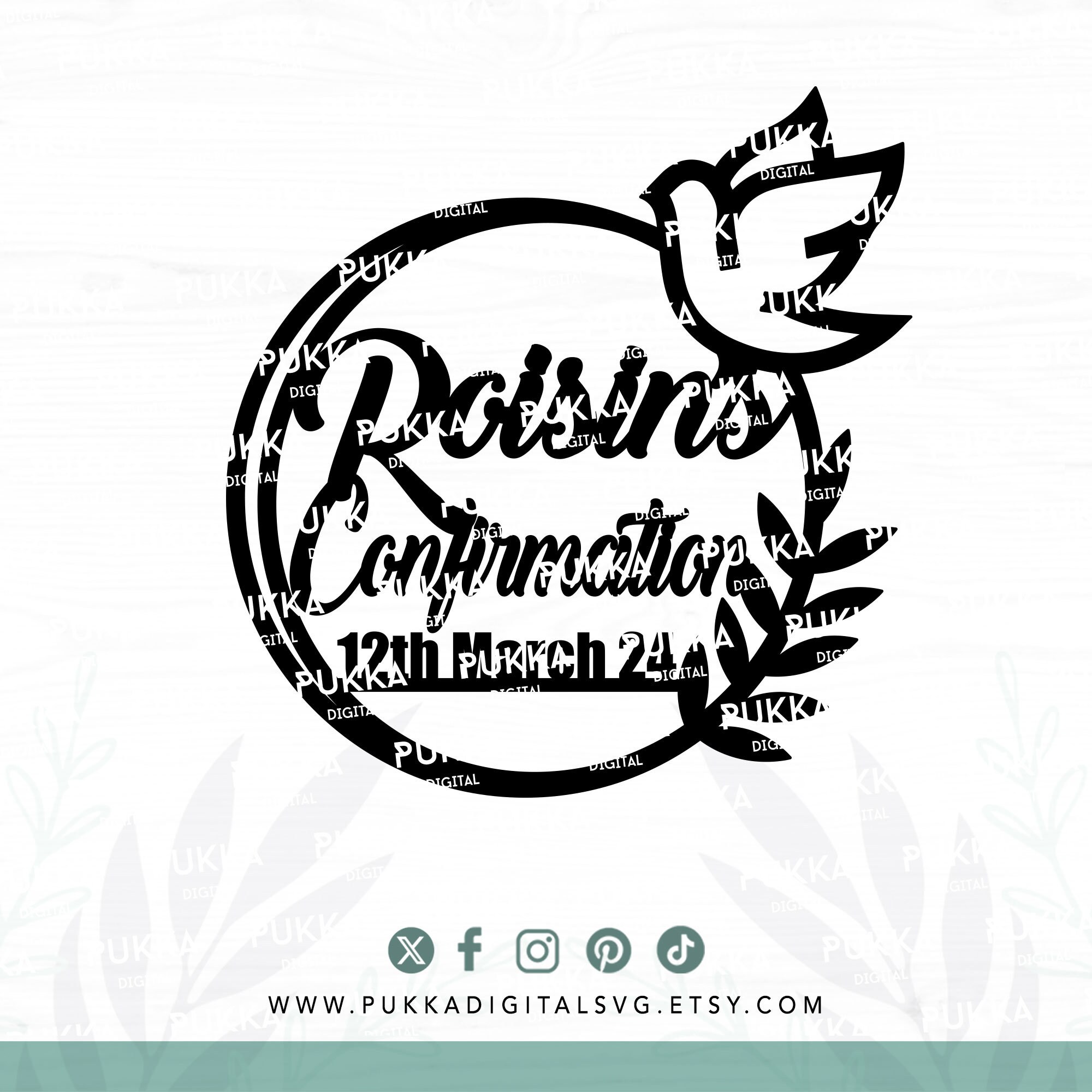 Personalized Confirmation Cake Topper Svg, Confirmation Topper ...