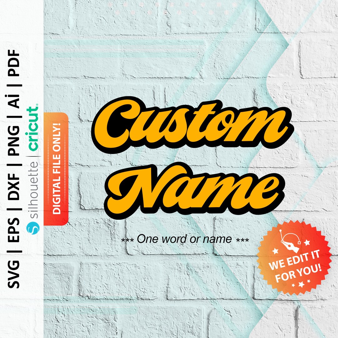 Custom Name Svg, Custom Name Png, Personalized Name Svg, First Name ...