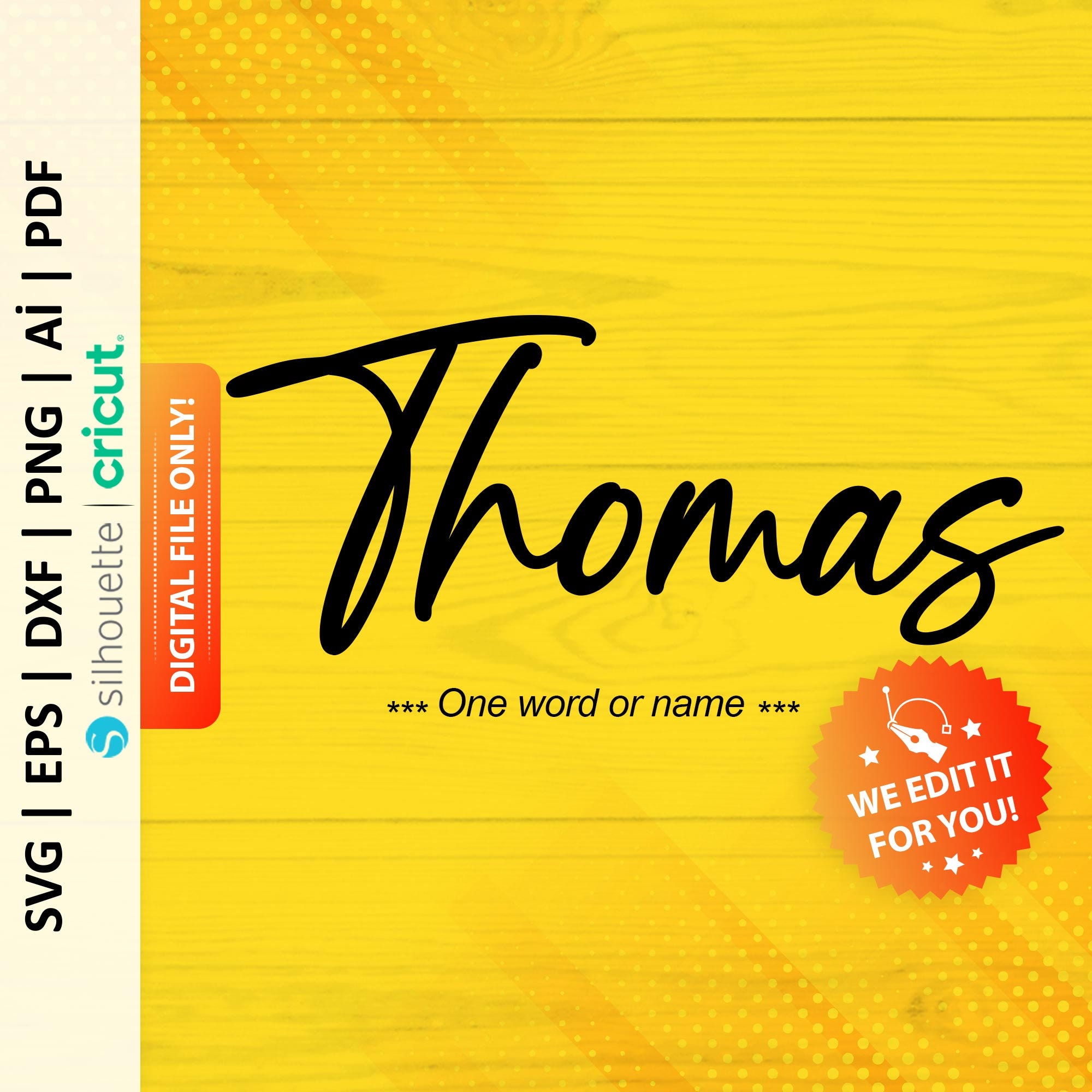 Custom Name Cut File, Custom Name Svg, Custom Name Calligraphy, Custom ...