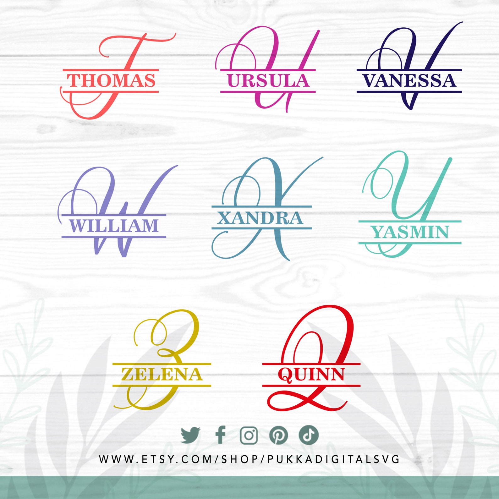 Monogram Alphabet Letters Svg File Alphabet Svg Alphabet - Etsy