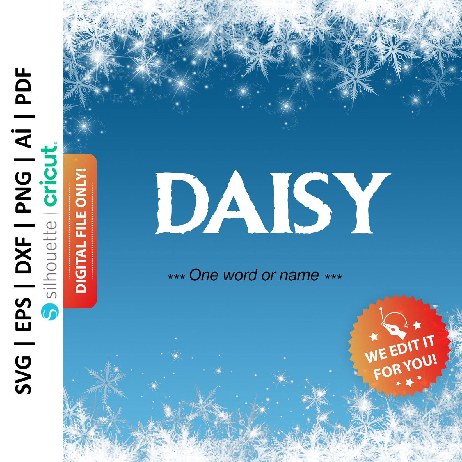 Custom Name Svg File Custom Name Svg Custom Name - Etsy