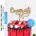 Congrats Cake Topper Svg Calligraphy Congrats Cake Topper - Etsy