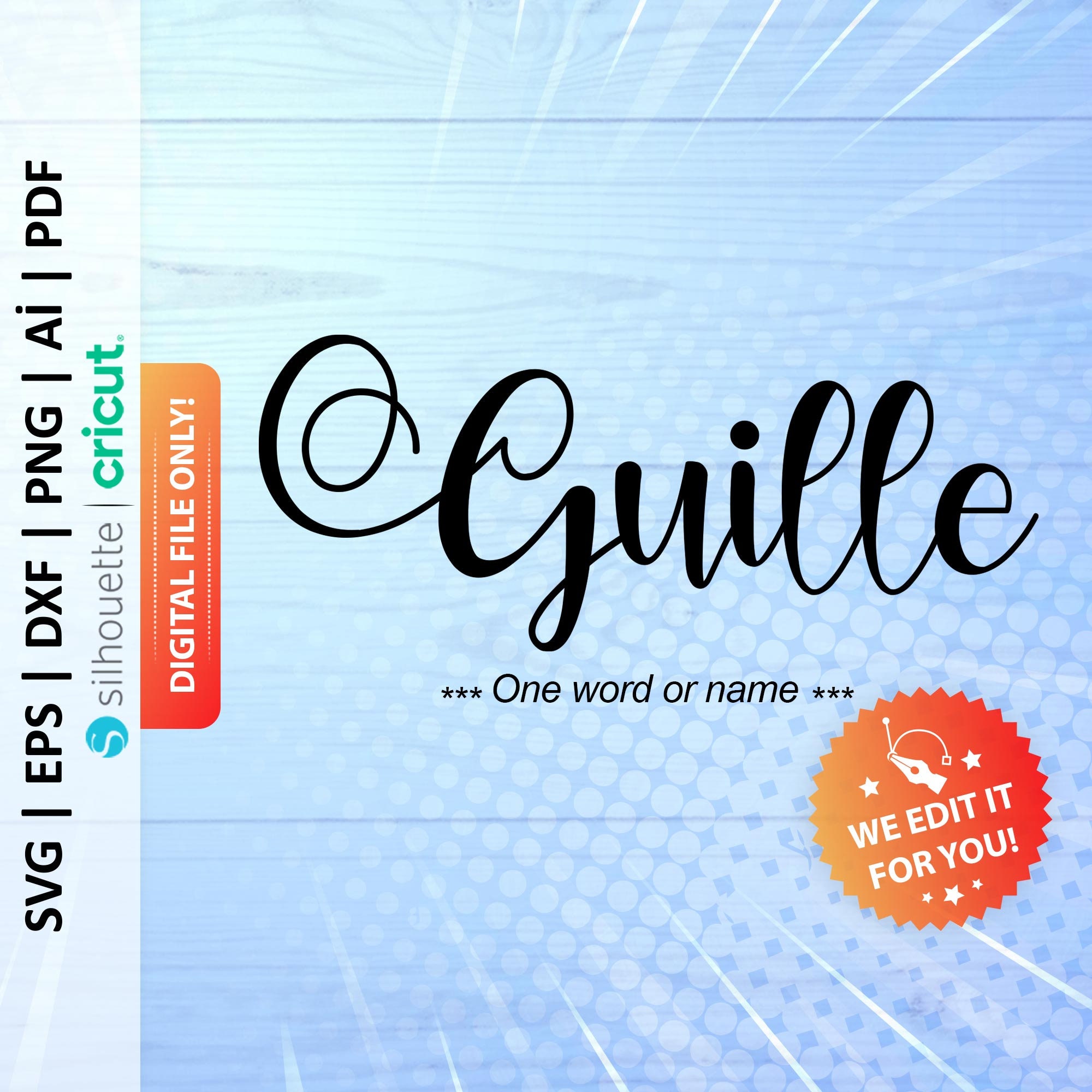 Custom Name Cut File, Custom Name Svg, Custom Name Calligraphy, Custom ...