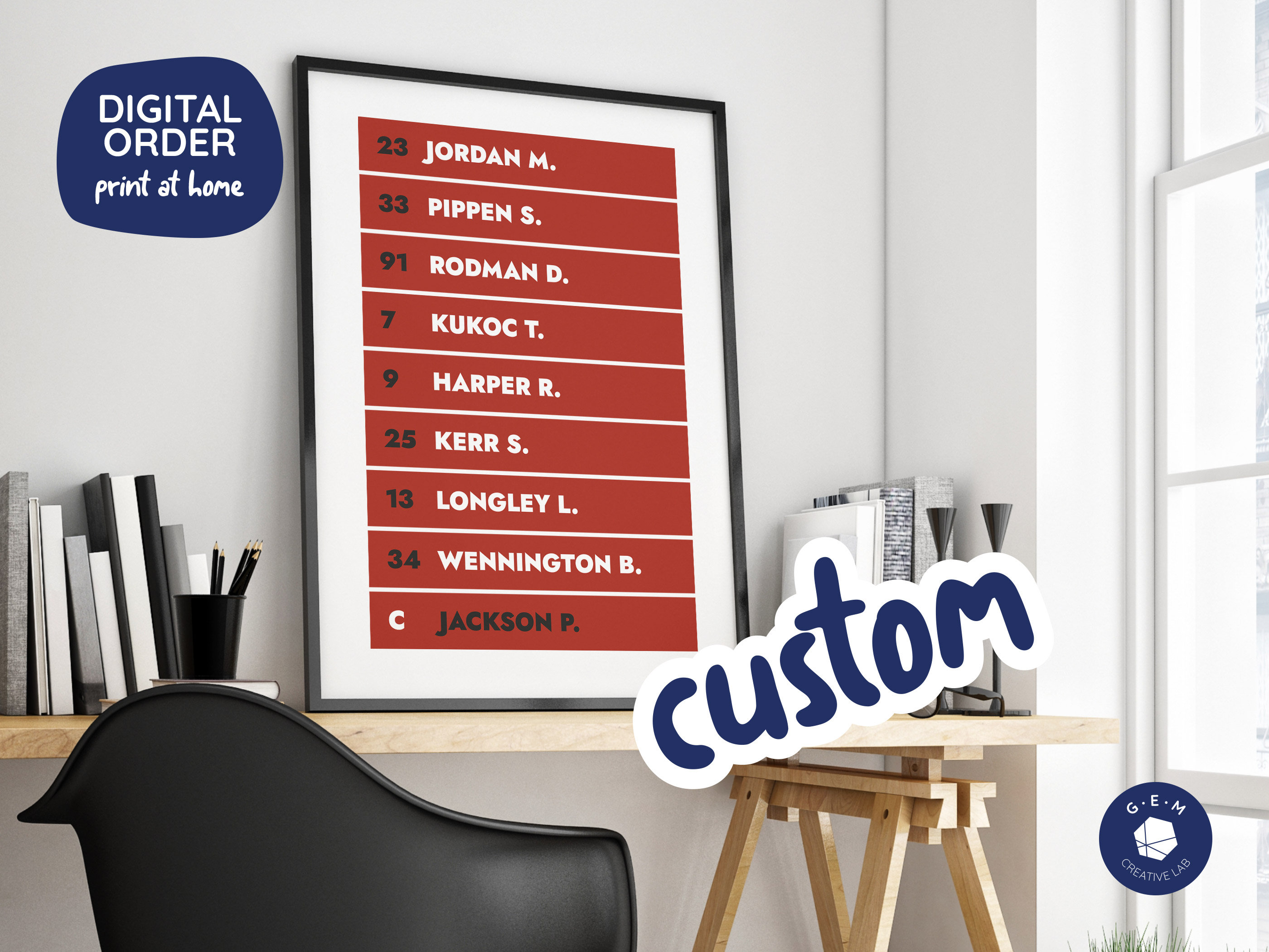Custom Color Palette Printable Poster Digital Download - Etsy