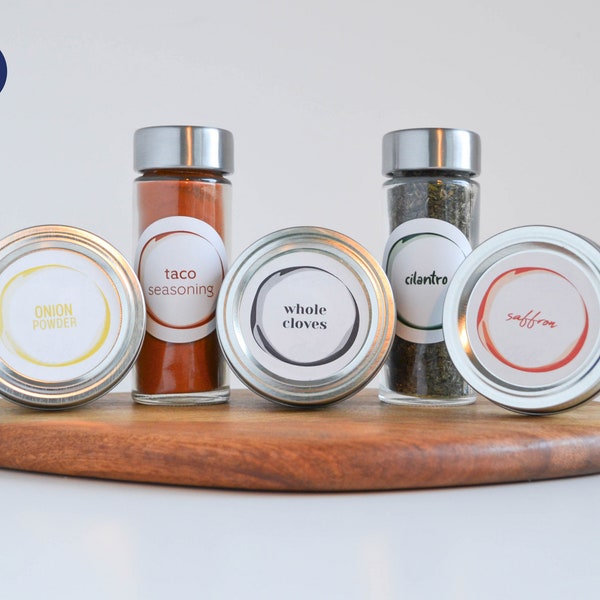 Round Spice Labels - Etsy