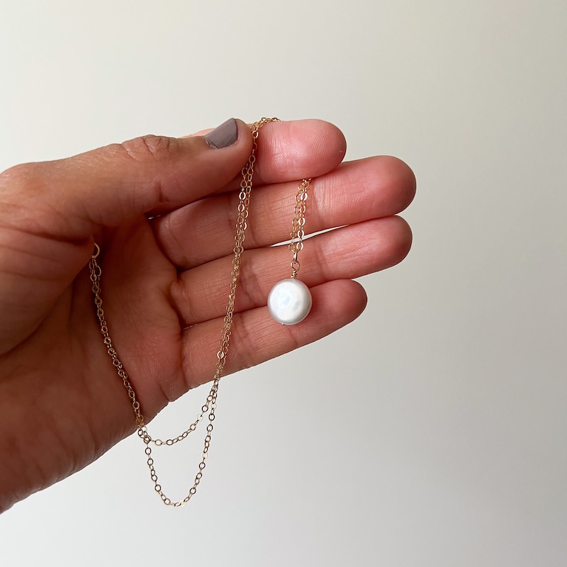 One Pearl Necklace - Etsy