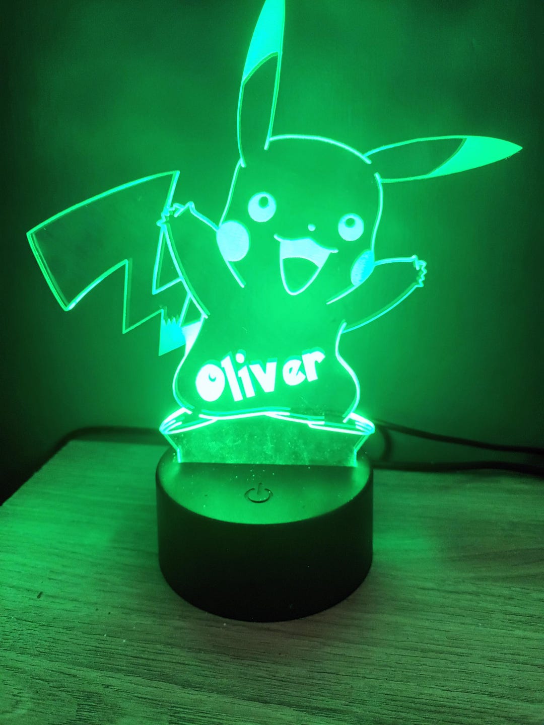Personalised Pikachu Pokermon 3d Led Night Lights - Etsy UK