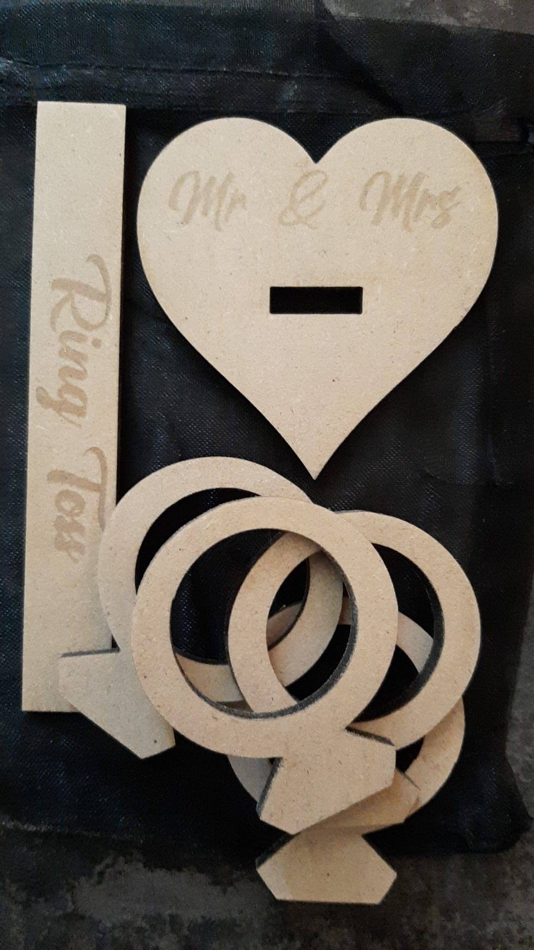 Personalised Ring Toss Wedding Table Games Party - Etsy UK