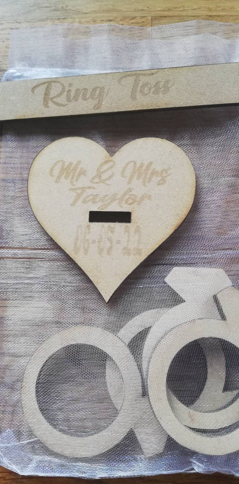 Personalised Ring Toss Wedding Table Games Party - Etsy UK