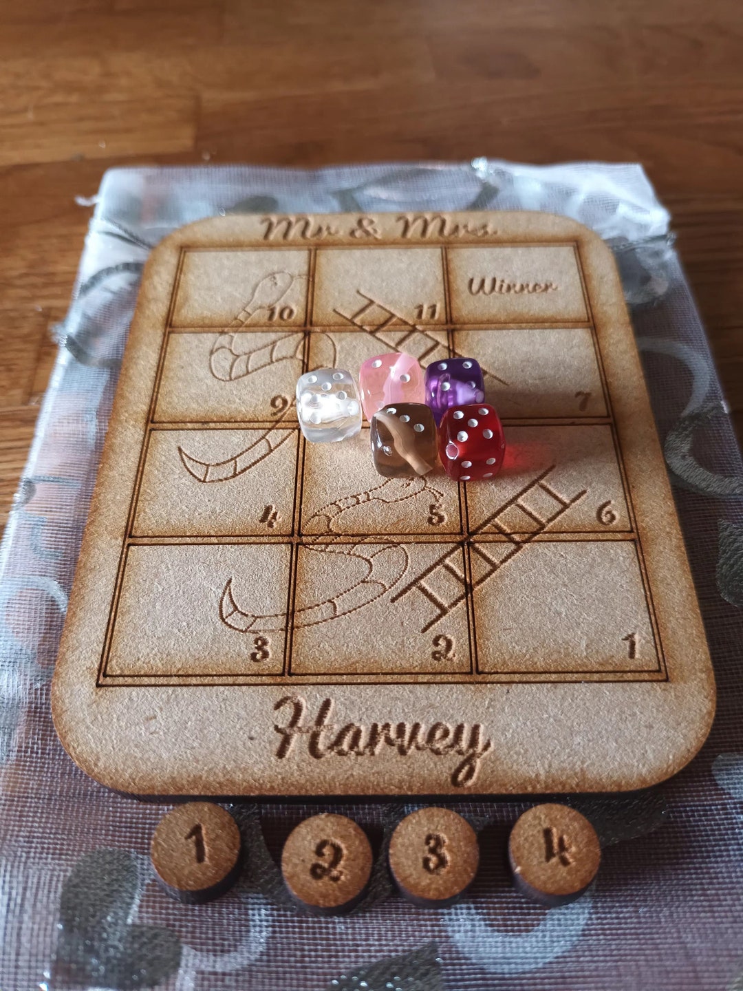 Personalised Snakes and Ladders Wedding Table Games Party - Etsy