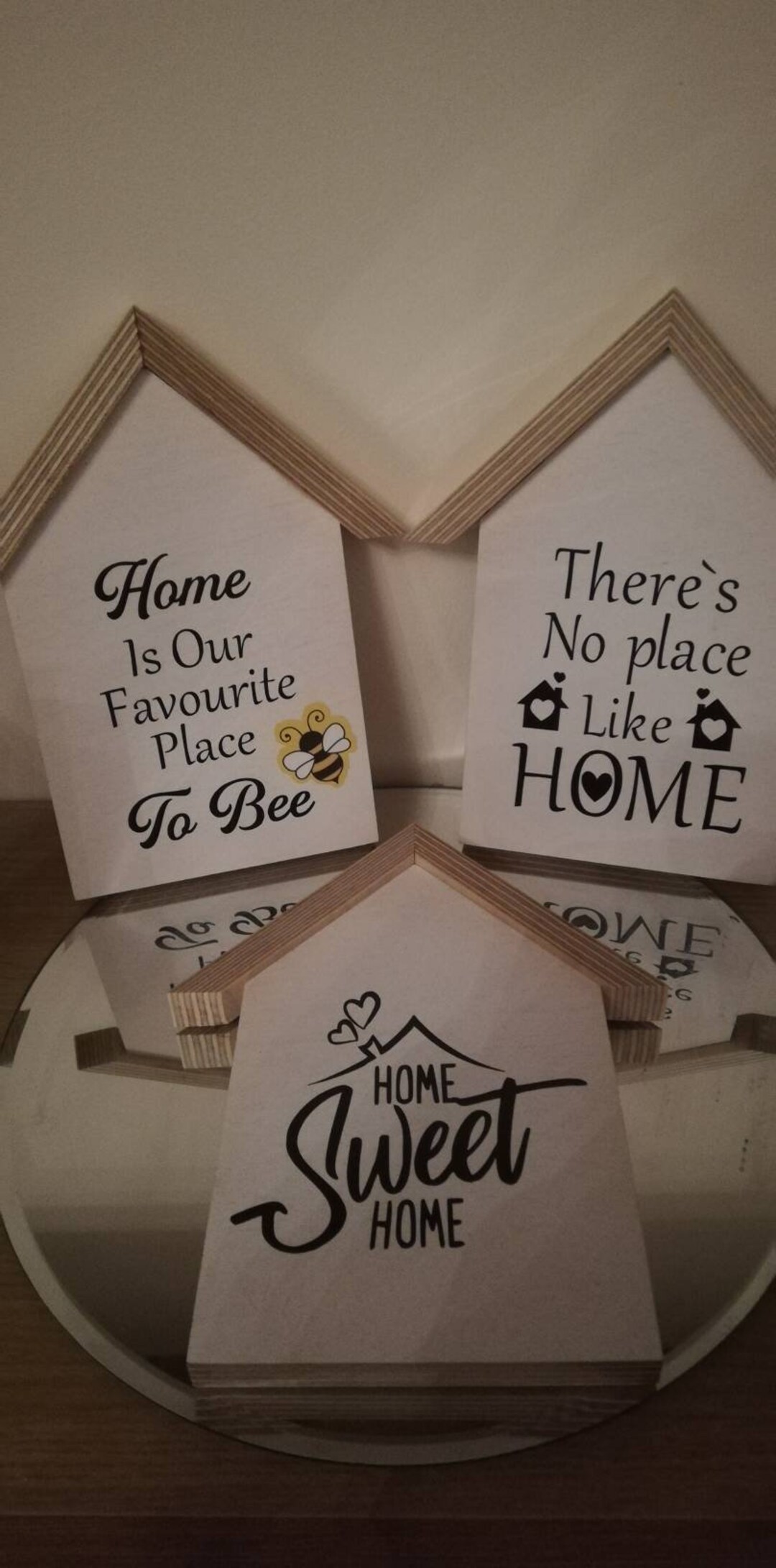 Small Wood House, Home Sweet Home Sign, Shelf Sign, Farmhouse Decor ...